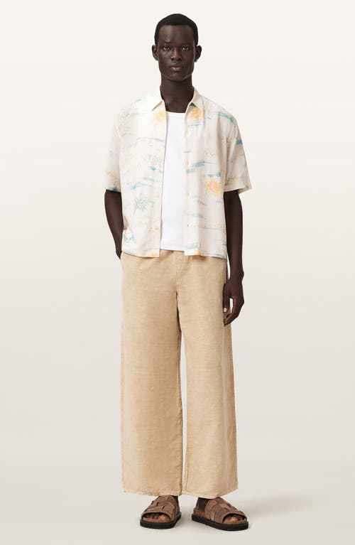 ALLSAINTS breezer floral short sleeve button-up shirt
